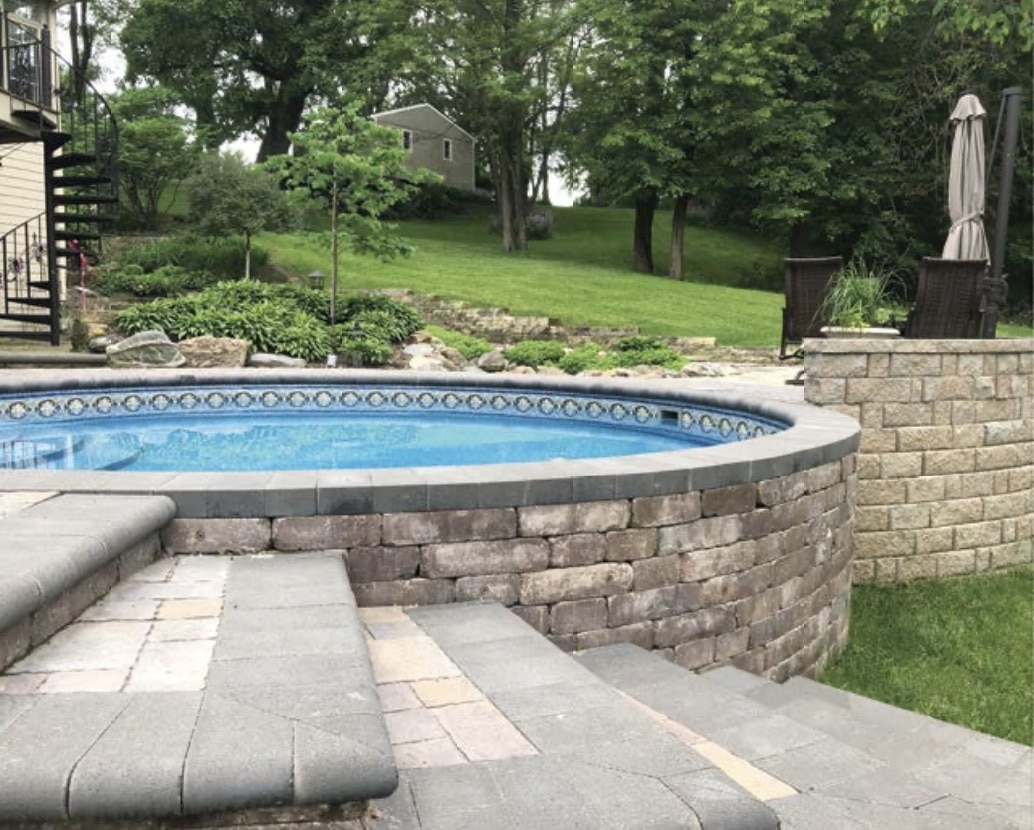 Semi Inground Pool Installation in Minneapolis